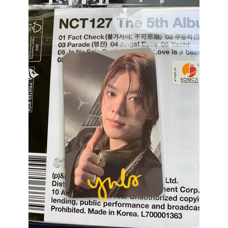 Jual NCT 127 FACT CHECK STORAGE VER - YUTA PC | Shopee Indonesia