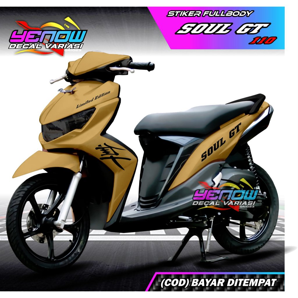 Jual Decal Soul GT 115 Full Body Stiker Soul GT 115 Full Body Soul GT 115 Full Body Design Polos ...