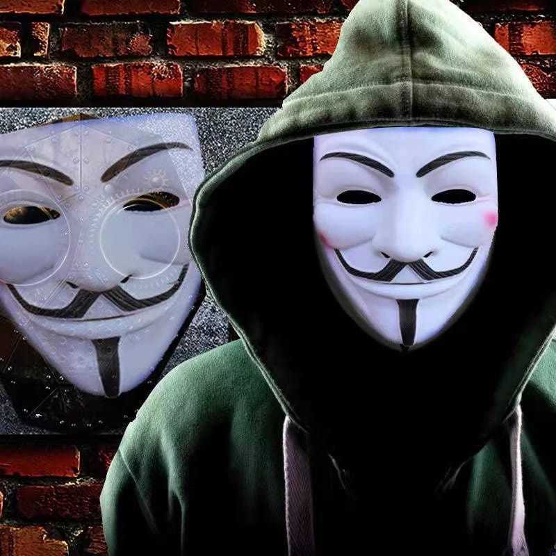 Jual Topeng Anonymous Vendetta Guy Fawkes Topeng Hacker Mask Party ...