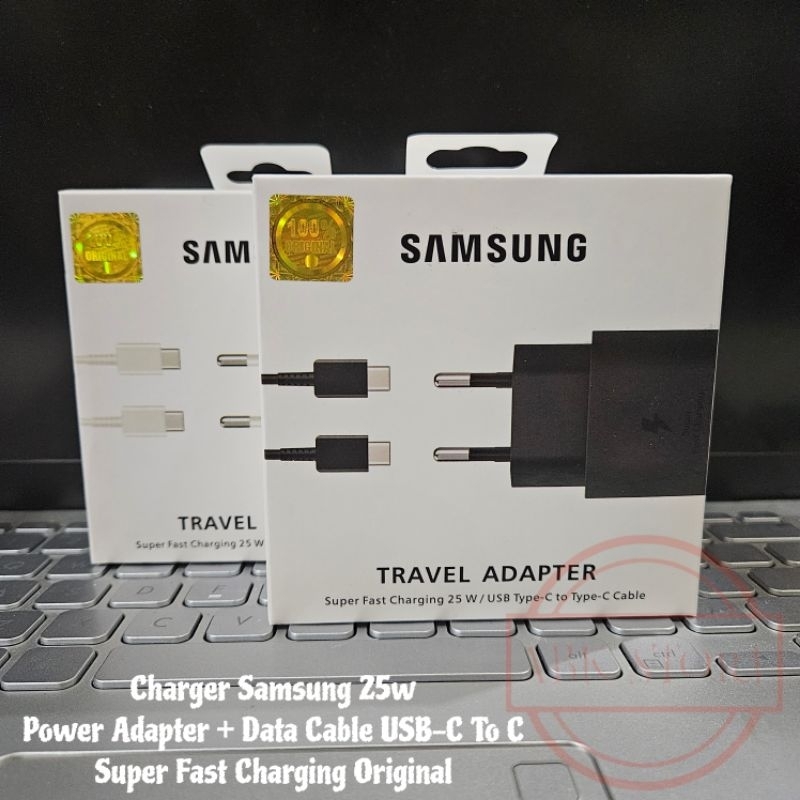 Jual Charger SAMSUNG 25w Power Adapter + Cable Data USB Type-C To C ...