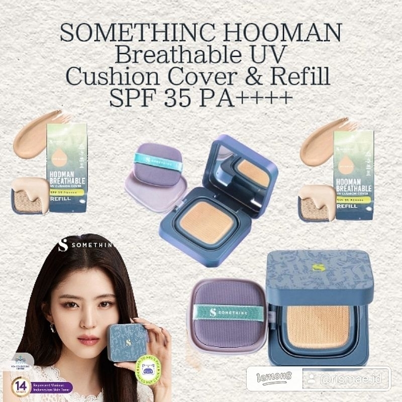 Jual [NEW] SOMETHINC HOOMAN Breathable UV Cushion Cover and Refill SPF ...