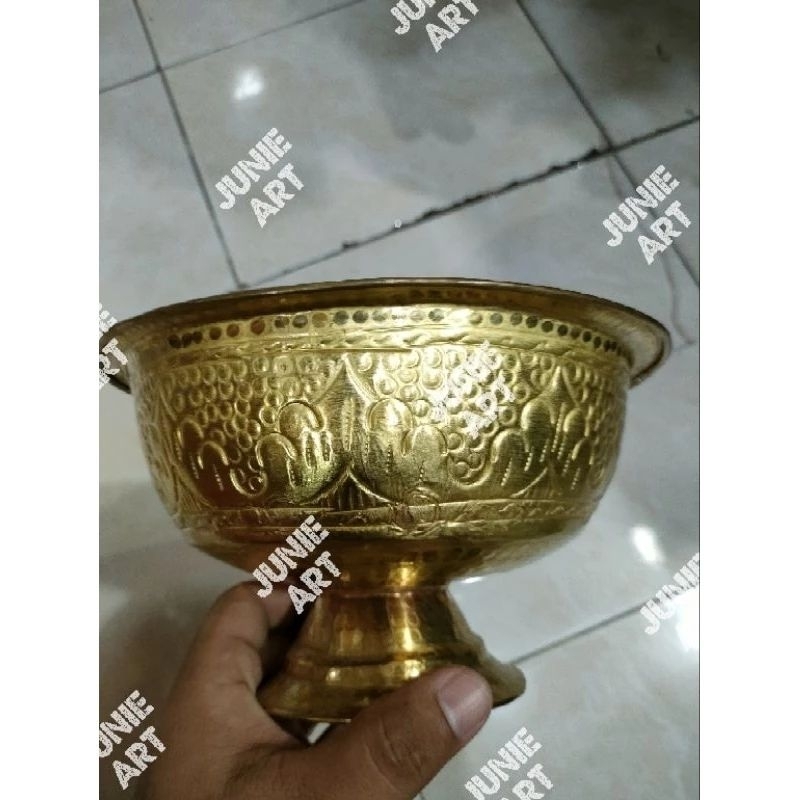 Jual BOKOR KUNINGAN / Bokor Temu Manten / Bokor Tabur Bungan Pengantin ...