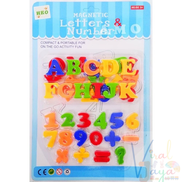 Jual Mainan Edukasi Huruf / Mainan Edukasi Angka / Mainan Magnet Huruf ...