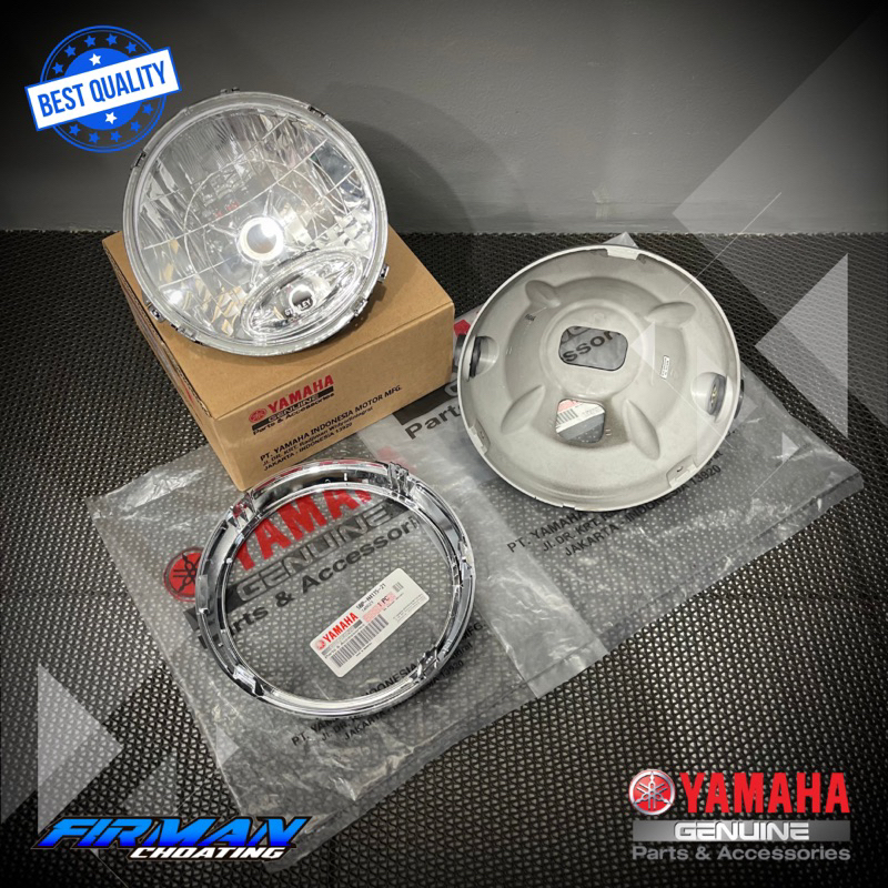 Jual PAKETAN LAMPU DEPAN BULAT YAMAHA RX KING NEW PEREDAM ORIGINAL ...