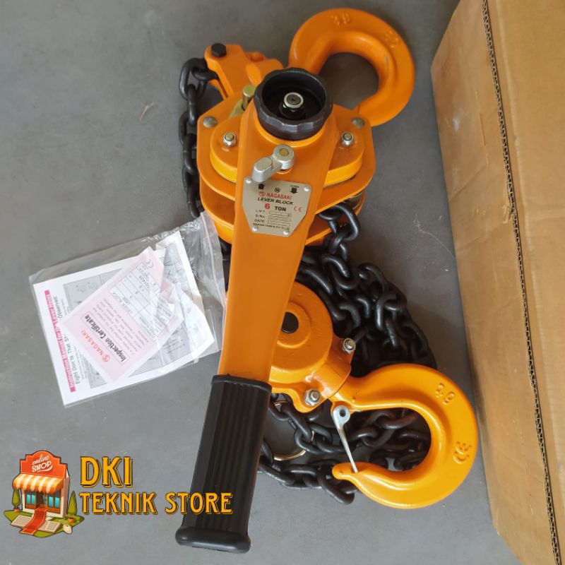 Jual Lever Block Nagasaki 6 Ton Lift 1,5 Meter Takel Manual Lever Hoist ...