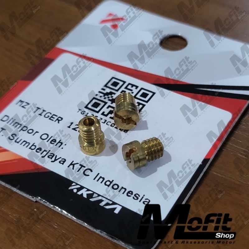 Jual Main Jet Spuyer KTC KYTACO KYTA PE , Ninja R , Tiger , GL Pro , MX | Shopee Indonesia