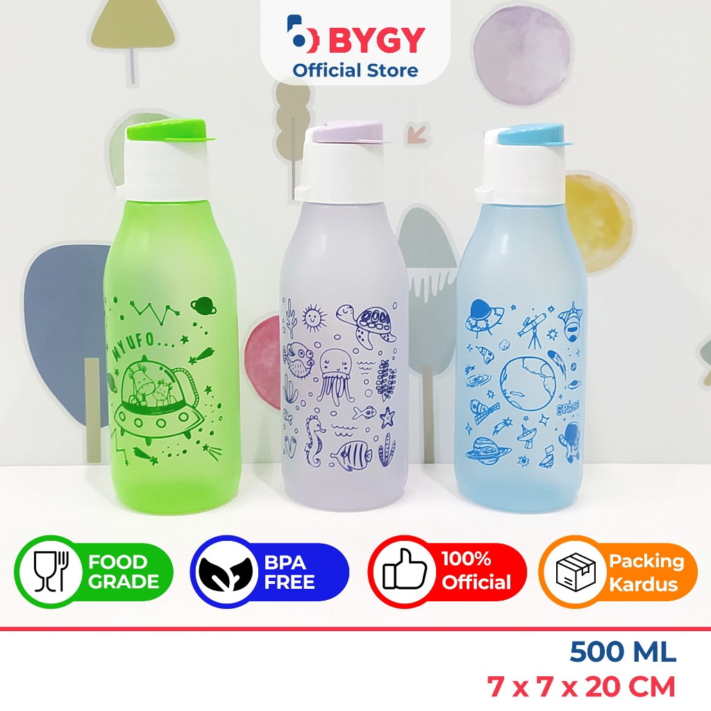 Jual Botol Air Elixir 500ml / Botol Minum Flip Top Plastik Souvenir ...
