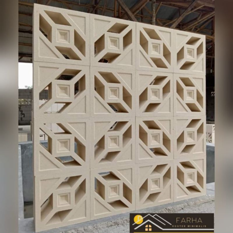 Jual roster beton minimalis/loster dingding & pagar/roster lubang angin ...