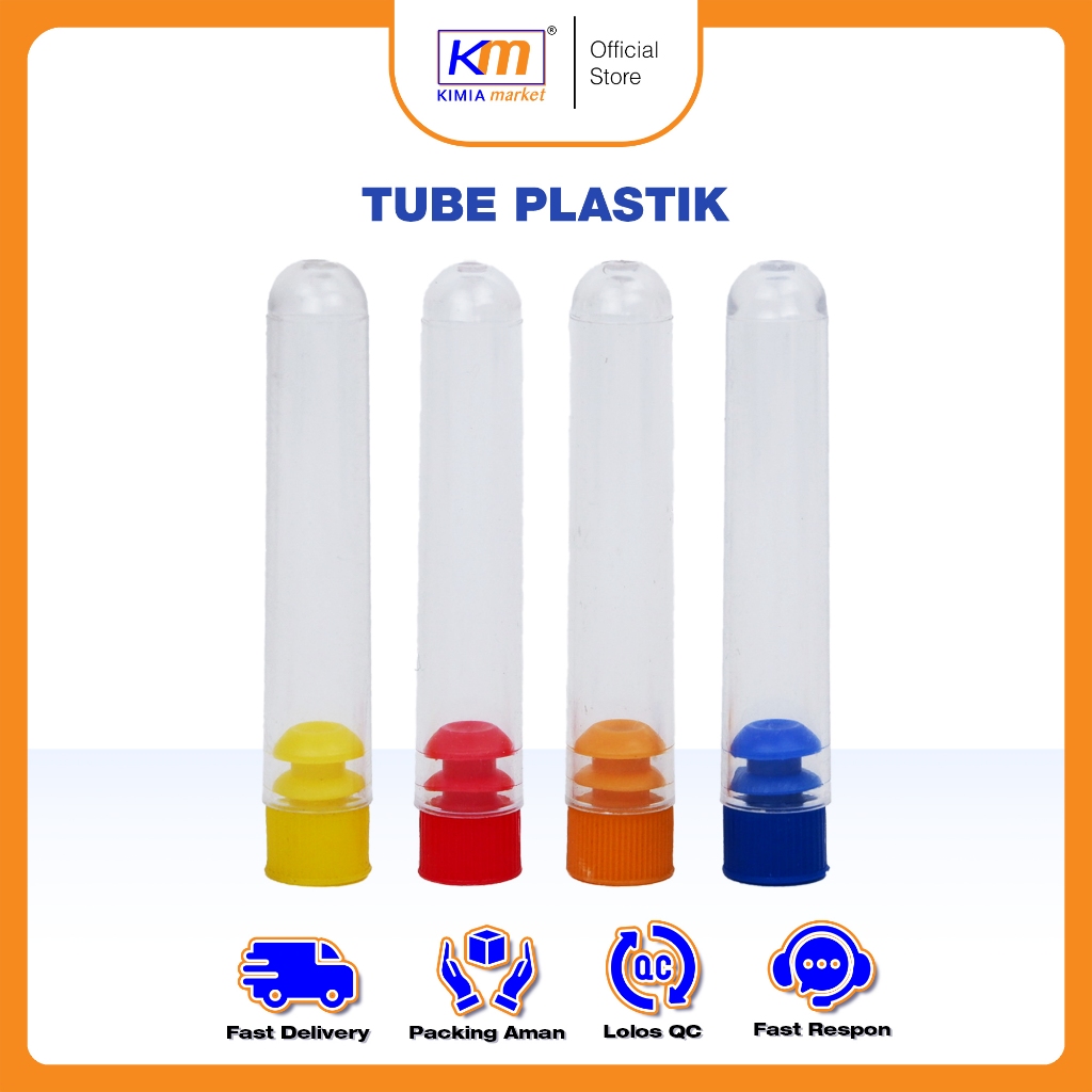 Jual Test Tube / Tabung Reaksi Plastik / Tube Plastik / Tube Warna ...