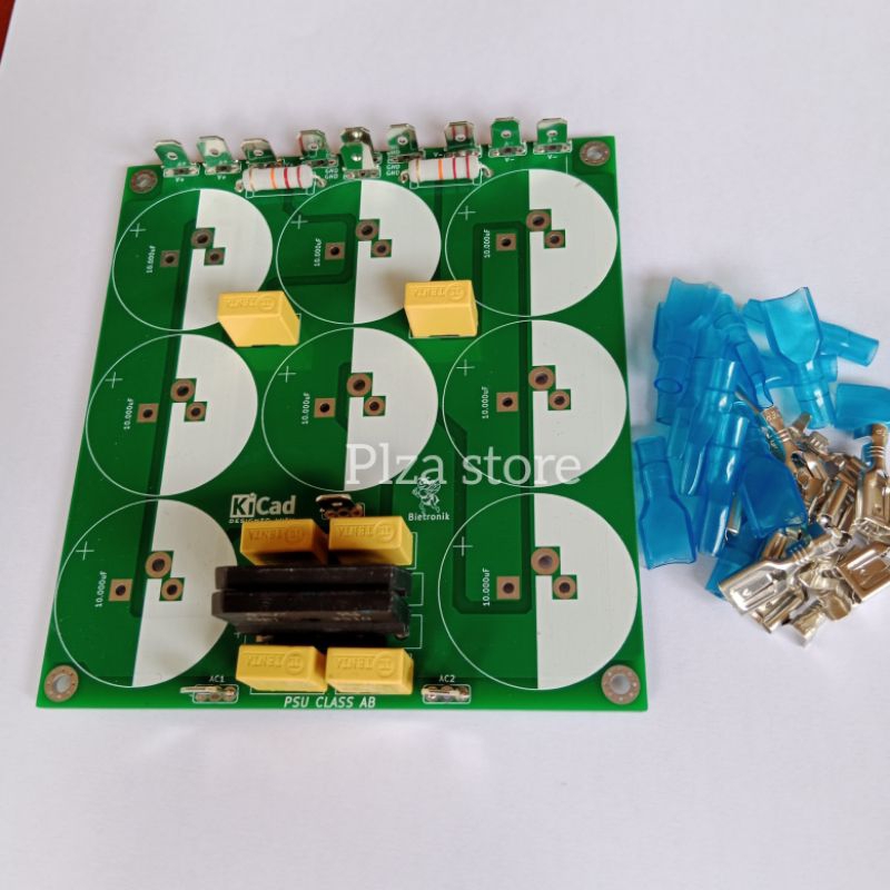 Jual Pcb psu isi 8 elco class AB lengkap komponen Pcb double layer Pcb ...
