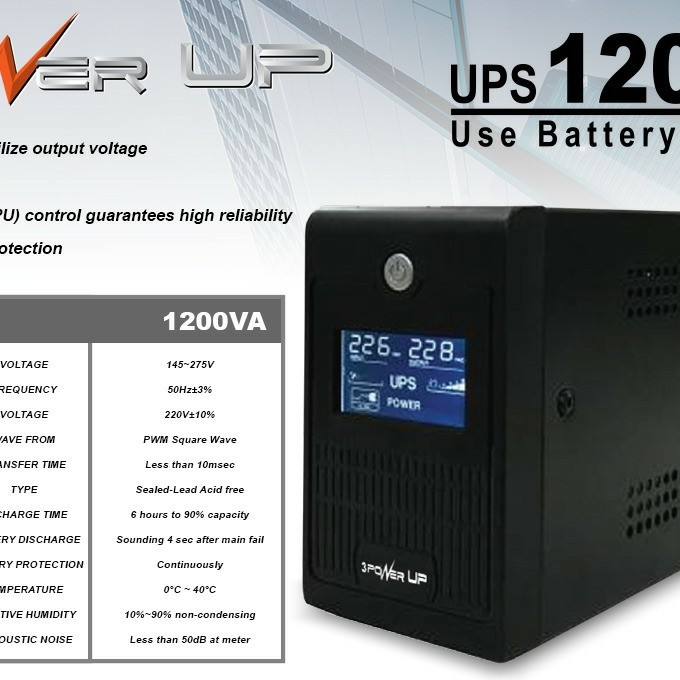 Jual UPS POWER UP 1200VA + stabilizer | Shopee Indonesia