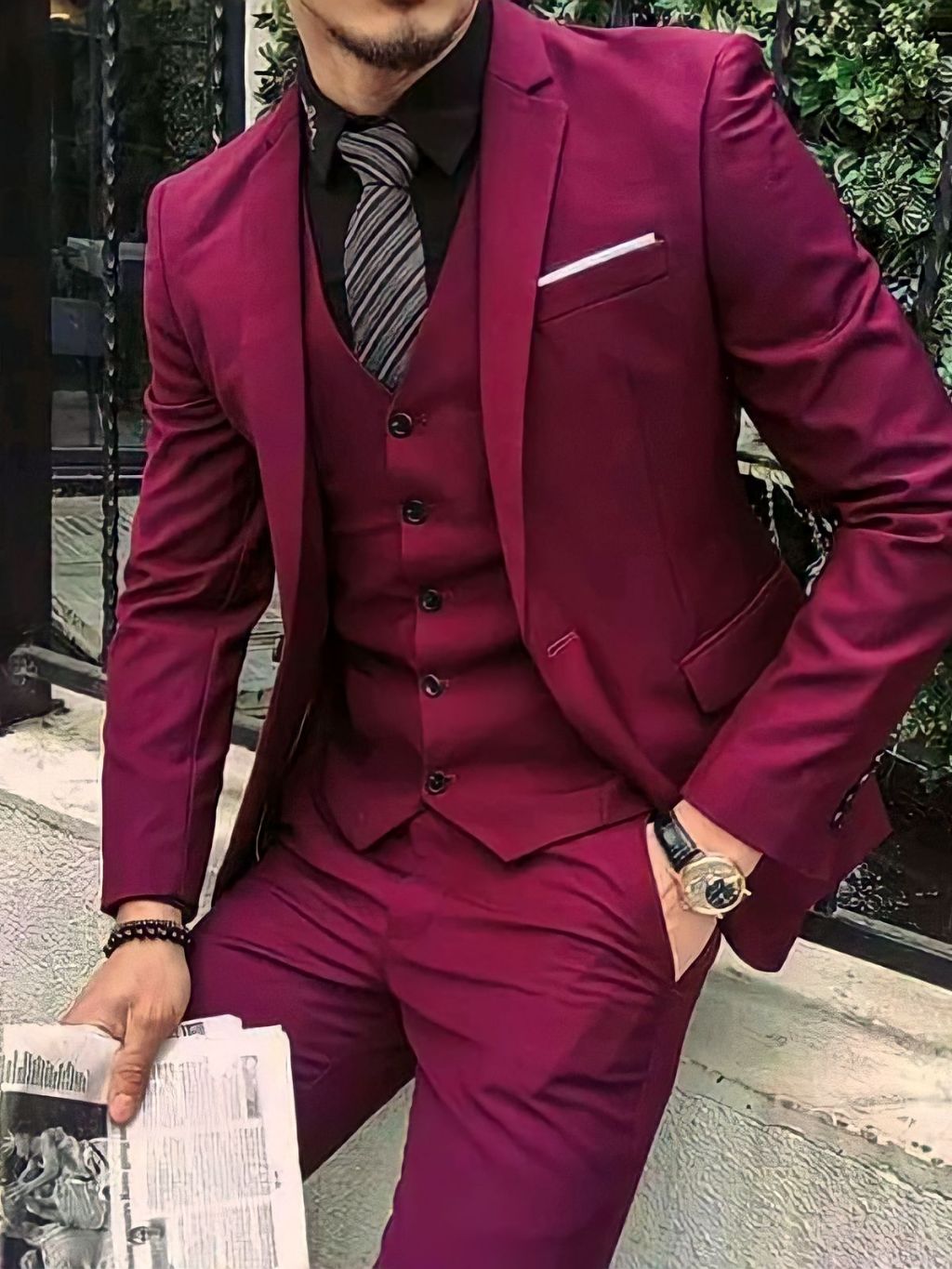 Jual JAS Wedding semi WOOL Setelan jas pengantin pria Jas Formal List ...