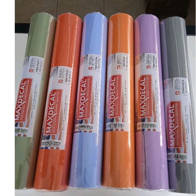 Jual STICKER SCOTLET PASTEL MAXDECAL LEBAR 45 CM PANJANG 15 METER ...