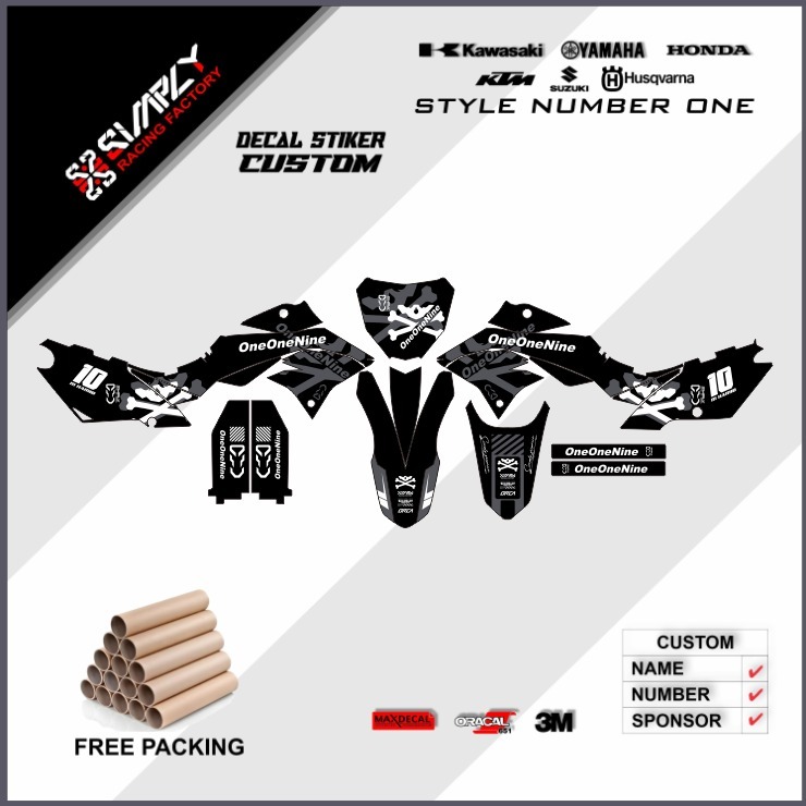 Jual STIKER DECAL SEGALA JENIS MOTOR BISA CUSTOM NAMA NOMOR DLL ...