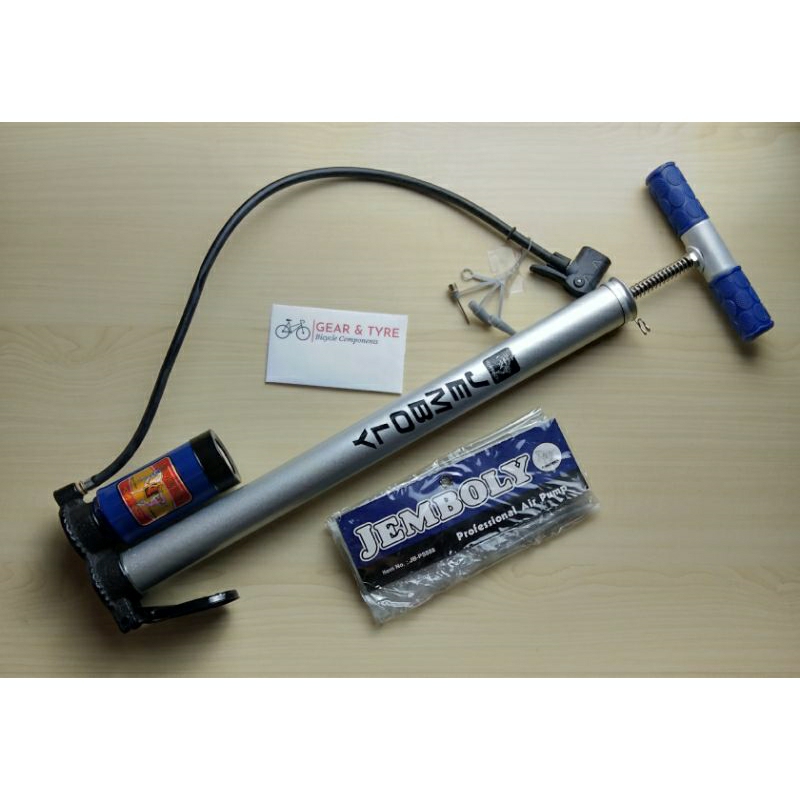 Jual Pompa Angin Ban Sepeda Hanfat Biru JEMBOLY | Shopee Indonesia