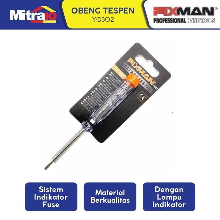 Jual Fixman Obeng Tespen Kelistrikan Y0302 | Shopee Indonesia