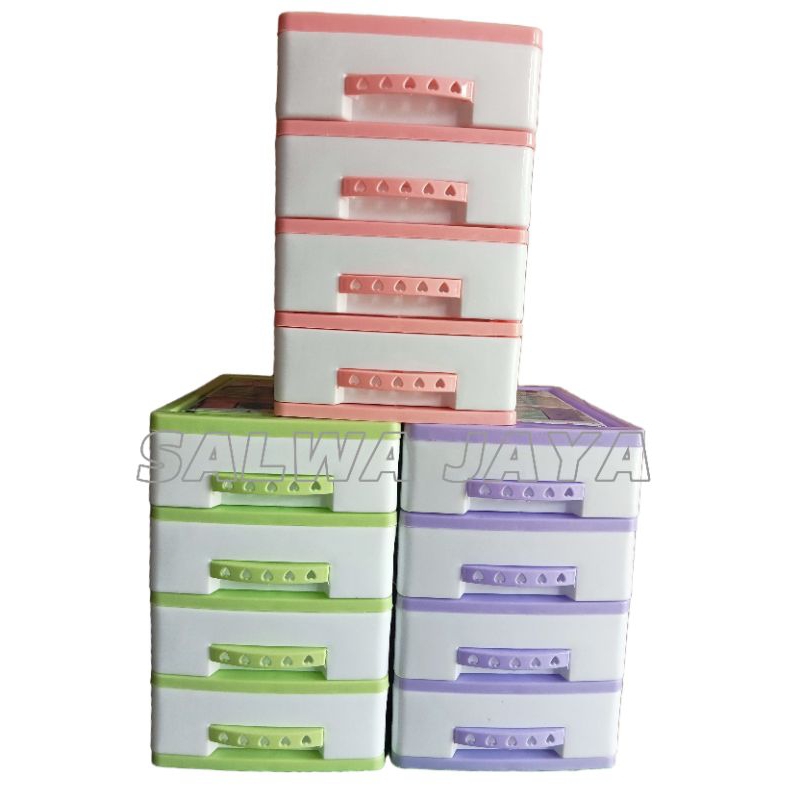 Jual KOTAK LACI SUSUN 4 / KOTAK SERBAGUNA KONTAINER MINI PLASTIK ...