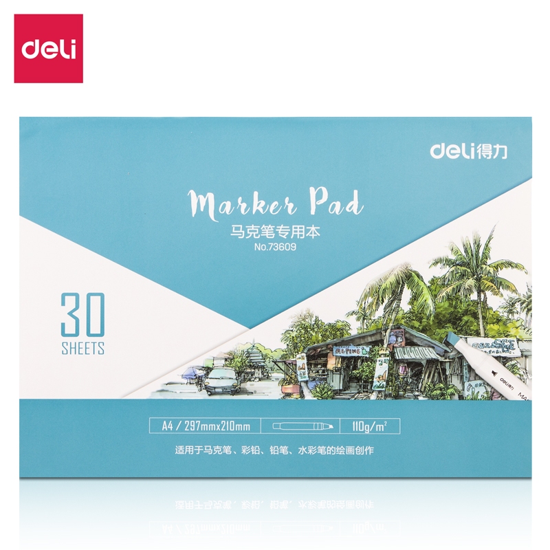 Jual Deli Marker Pad/Drawing Paper/Buku Gambar Untuk Spidol Kertas ...