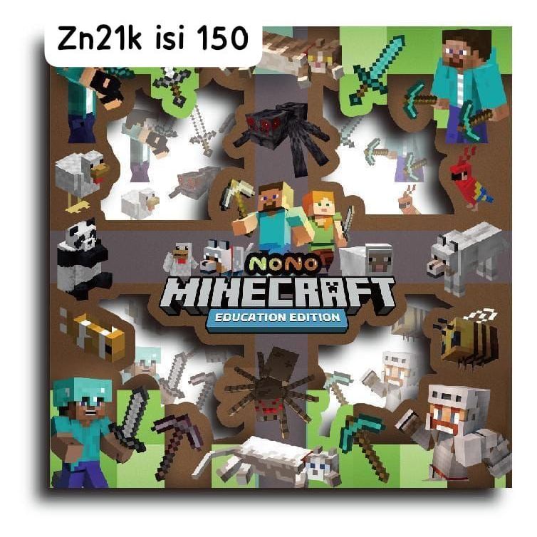 Jual Sticker Lucu Viral Karakter Minecraft Stiker Label Hp Buku Botol ...