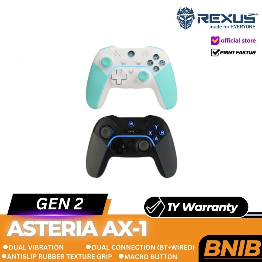 Jual Rexus Daxa Asteria AX1 AX 1 Gen 2 stik gamepad Wireless Garansi ...