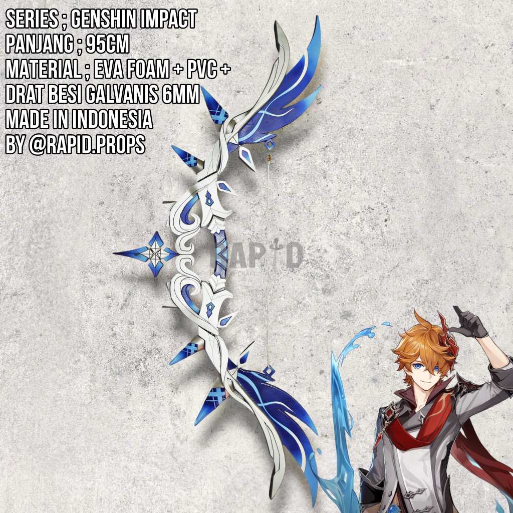 Jual Polar Star Bow Childe Tartaglia Bow Genshin Impact For Cosplay ...