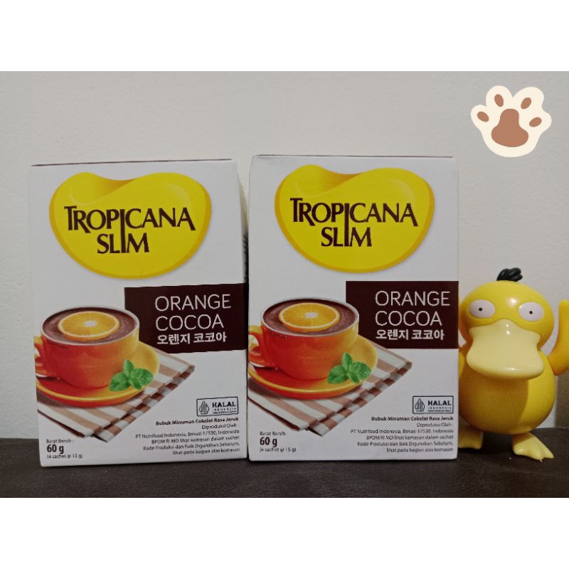 Jual Tropicana Slim bubuk minuman coklat cokelat rasa jeruk orange ...