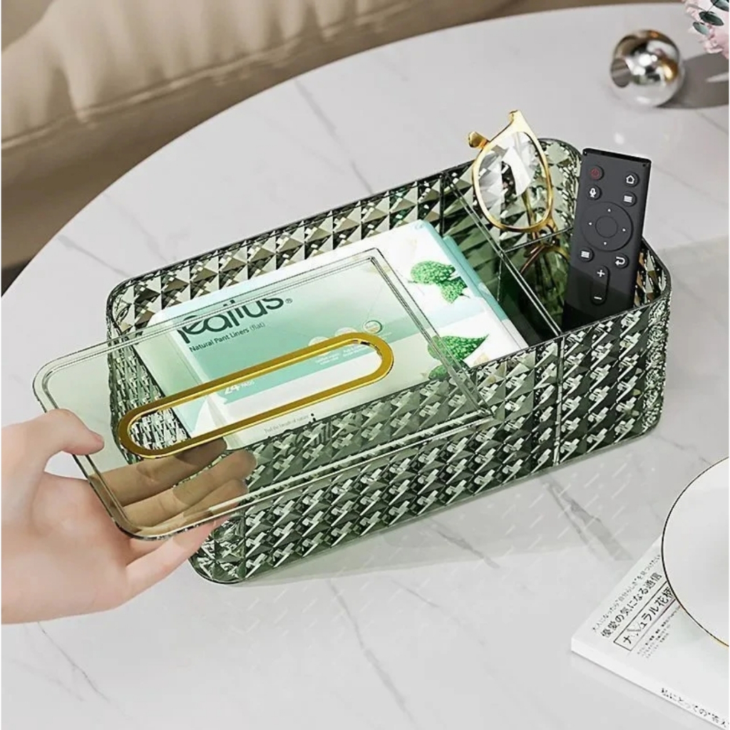 Jual ShP3 Tempat Box Kotak Tissue Kristal Premium Mewah Murah | Shopee ...