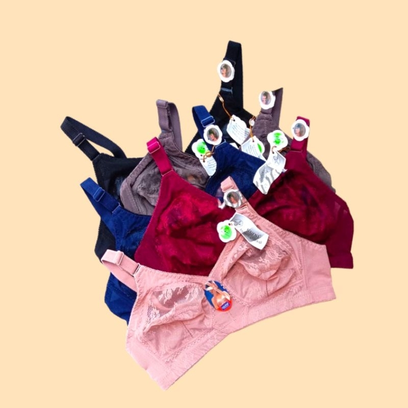 Jual Guini 500 Bra brukat semi transparan Big cup | Shopee Indonesia