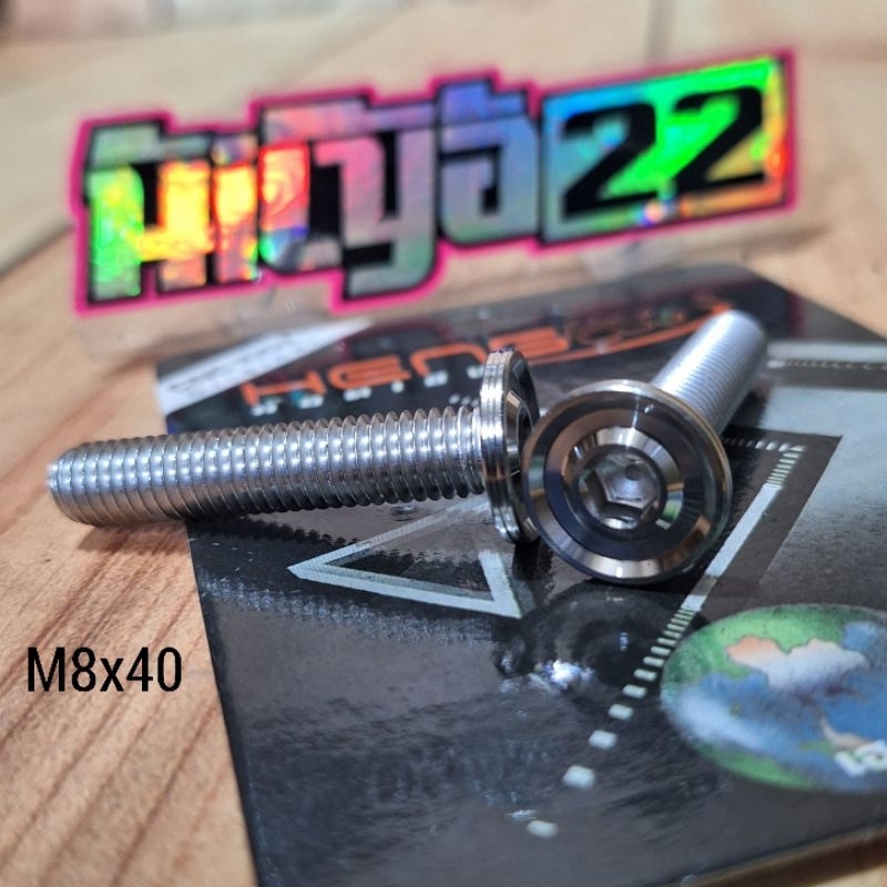 Jual baut 12 M8 probolt disk model cnc AA slim stainless matte original Heng Thailand baut ...