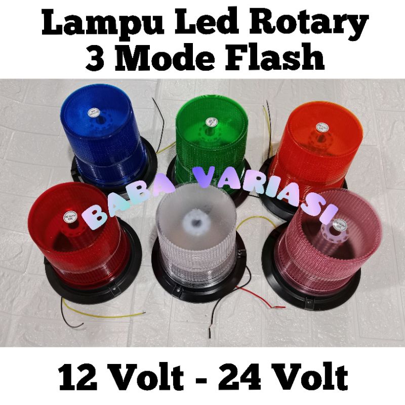 Jual Lampu Blitz Rotary 3 Mode 17 Cm Flash 12 Volt 24 Volt | Shopee ...
