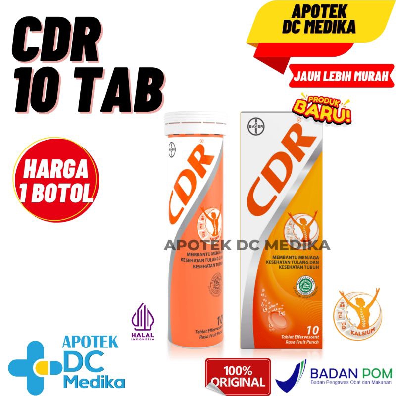 Jual CDR Effervescent / Multivitamin / Vitamin C / Vitamin daya tahan ...
