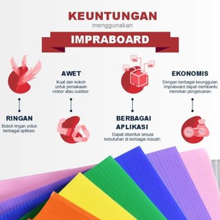 Jual Infraboard Impraboard 5mm 75x50 cm / 75 x 50 cm / 50x75 cm PP ...