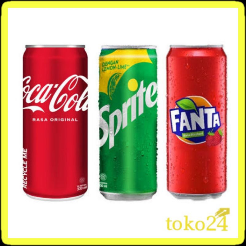 Jual Coca Cola, Sprite, Fanta Kaleng 250 ml 1 Karton isi 24 | Shopee Indonesia