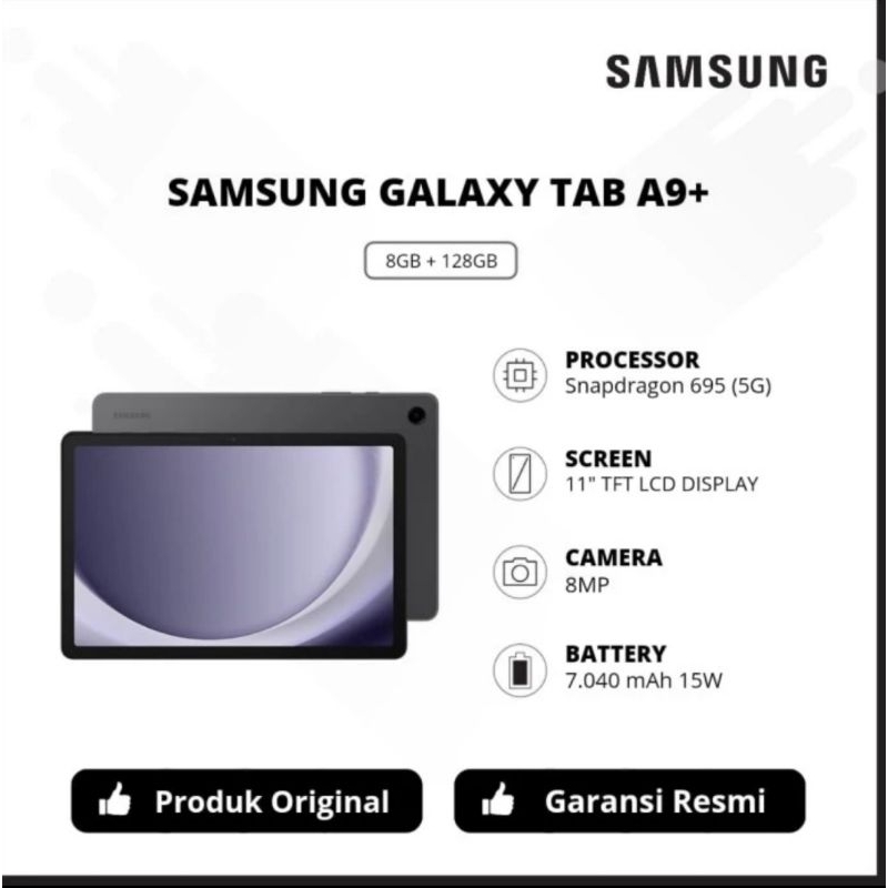 Jual Samsung Galaxy Tab A9 Plus 5G 8/128 Garansi Resmi | Shopee Indonesia