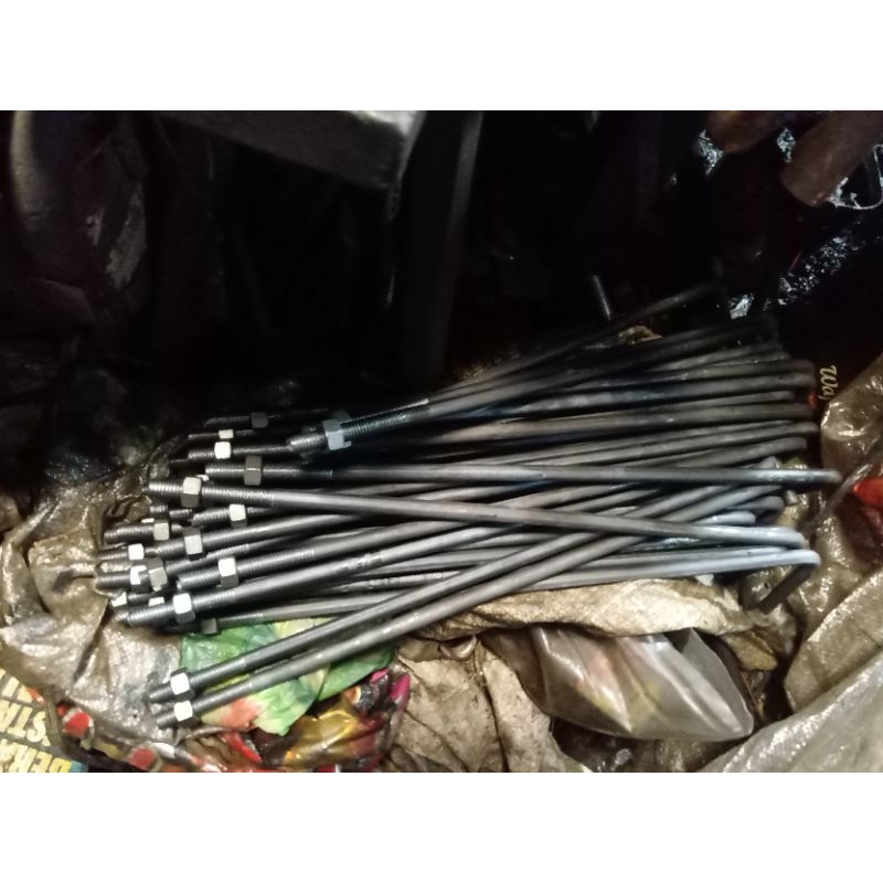 Jual ( PreOrder ) baut angkur angker anchor bolt L m12 12m 12 mm ( 1/2 ...