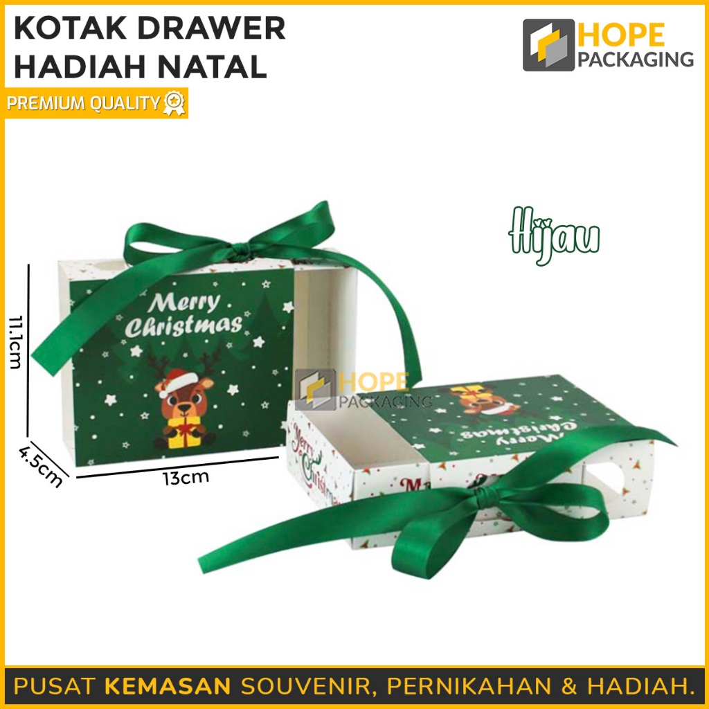 Jual Kotak Kado Natal / Kotak Hadiah Christmas / Kotak Bingkisan Natal ...