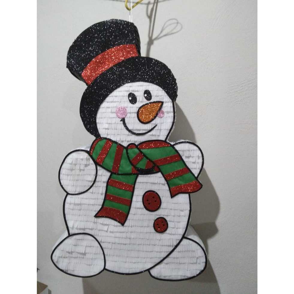 Jual Pinata Pukul/Pinata Tarik Karakter Tema Natal Motif Boneka Salju ...