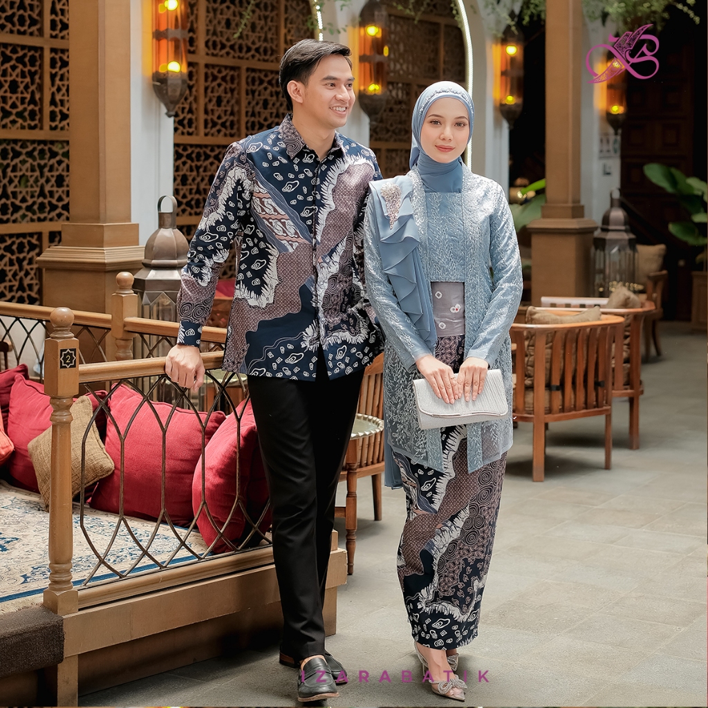 Jual Ratih Kutubaru Denim - Set Kebaya Kutu Baru Wisuda Modern Kebaya Set Tunik Lamaran Tunangan ...