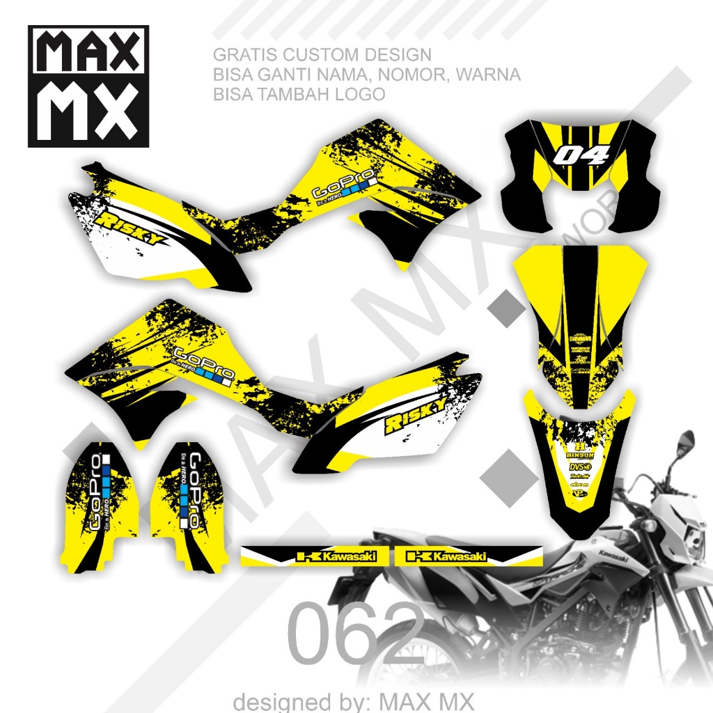 Jual decal striping fullbody dtracker sticker variasi stiker keren ...