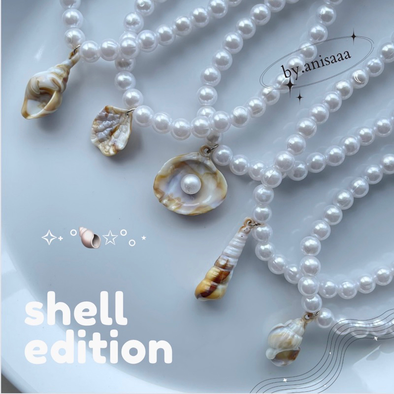 Jual NECKLACE DISNEY MOANA KERANG | shell edition | kalung pearl ...