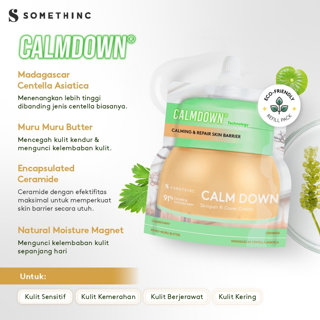 Jual SOMETHINC Calm Down! Skinpair R-Cover Cream Moisturizer 50ml (REFILL) | Shopee Indonesia
