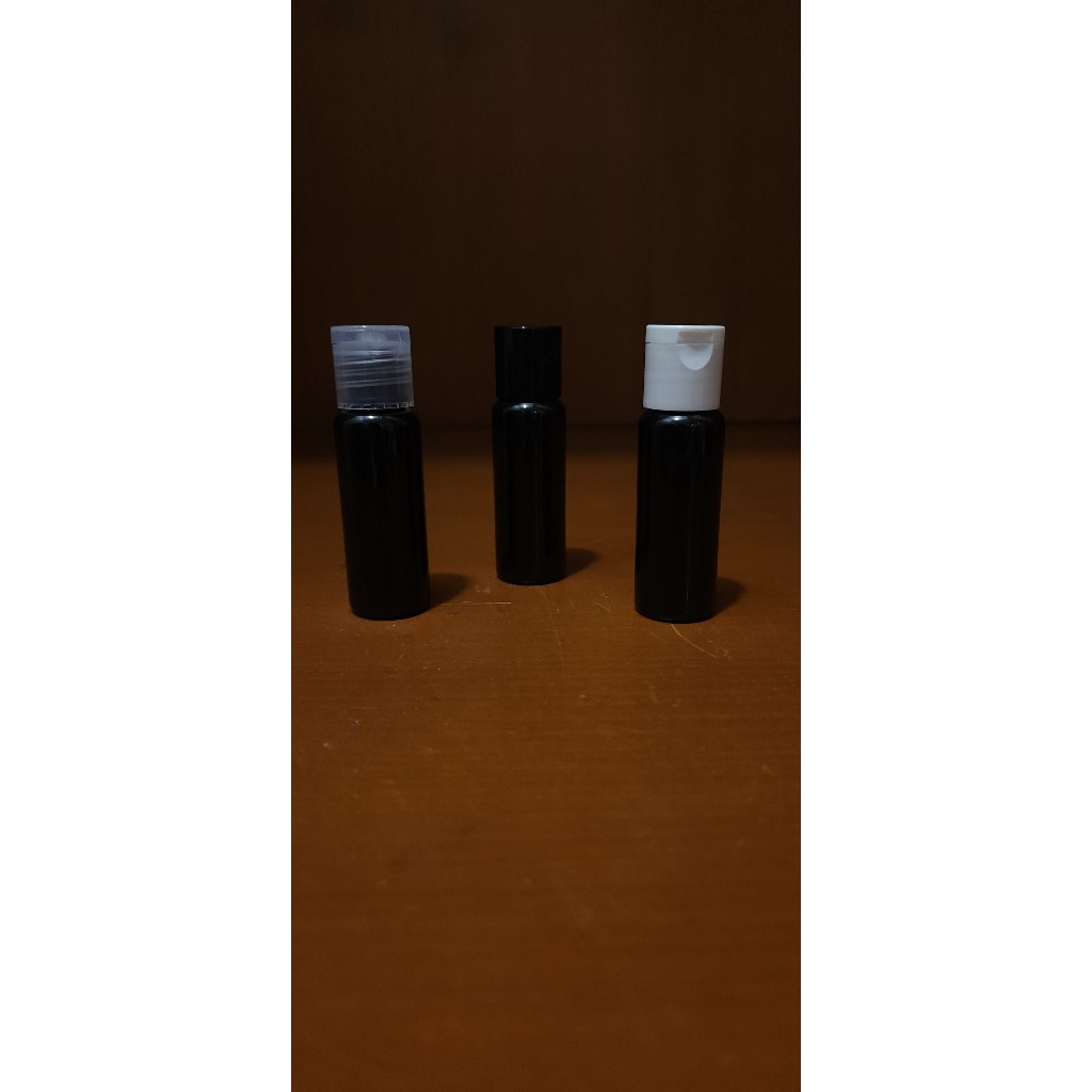 Jual Botol 20 ml Hitam Fliptop - Botol Lotion Botol Serbaguna Botol ...