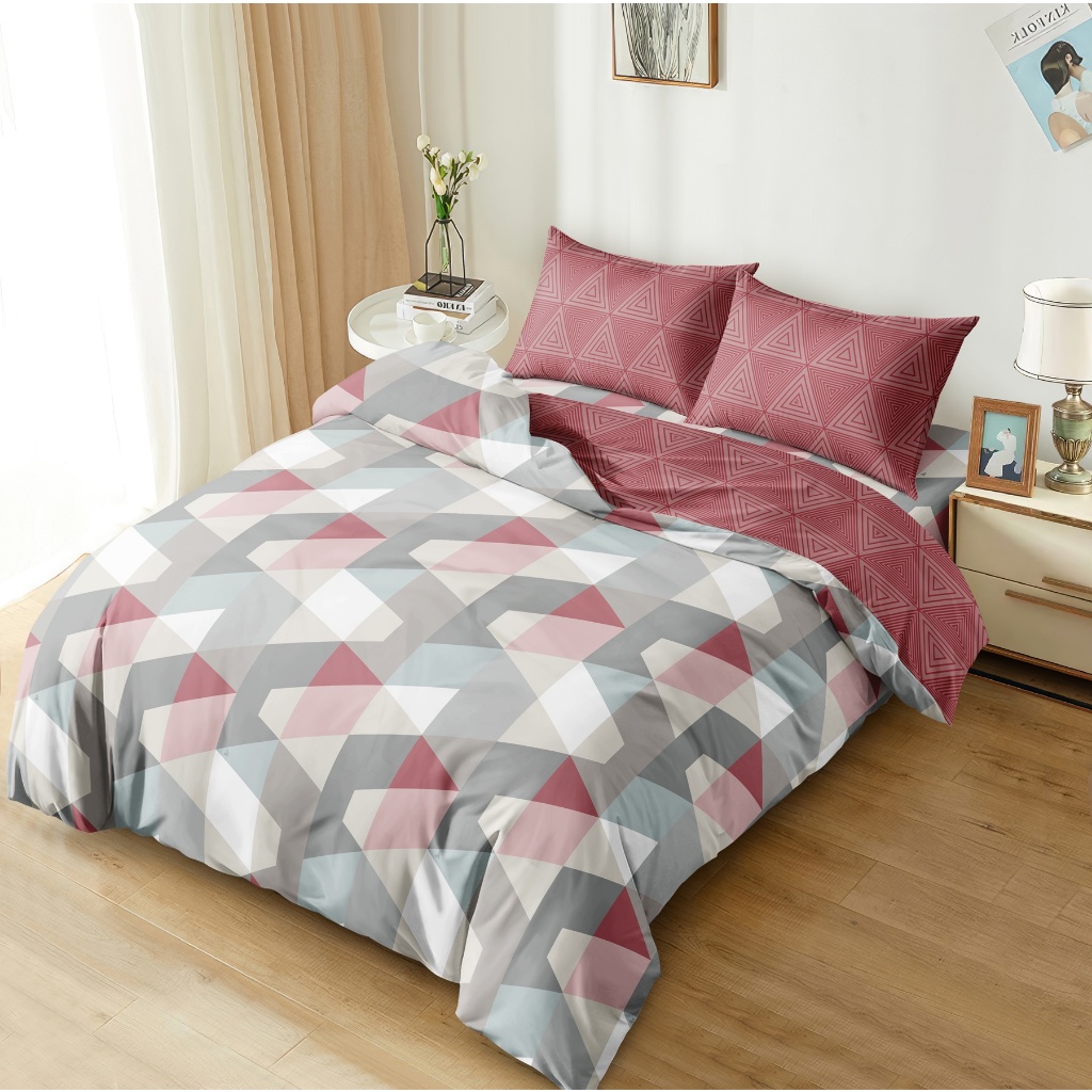 Jual Aloha - Bed Cover Set King 180x200 Tinggi 20 Fitted - Ansel ...