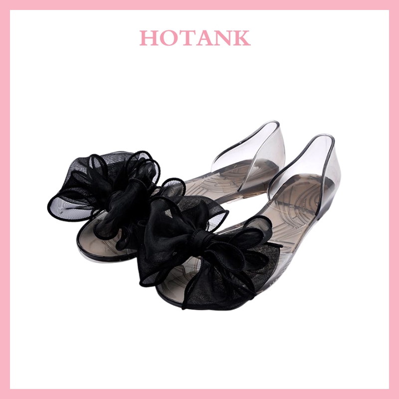 Jual Ready!COD!Sandal Wanita Sepatu Jelly Sepatu Renda Bunga Kaca ...