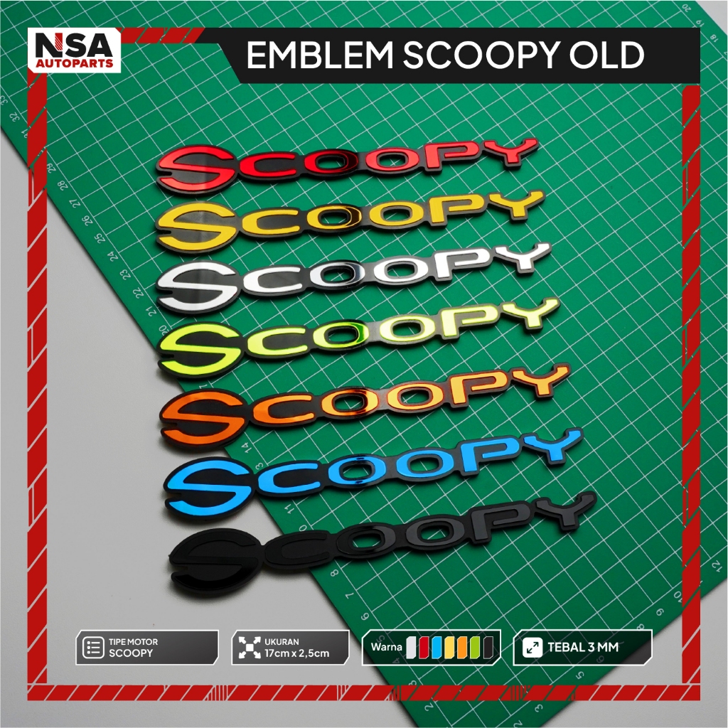 Jual EMBLEM SCOOPY LOGO SCOOPY 3D TIMBUL BUKAN STIKER ATAU STICKER ...