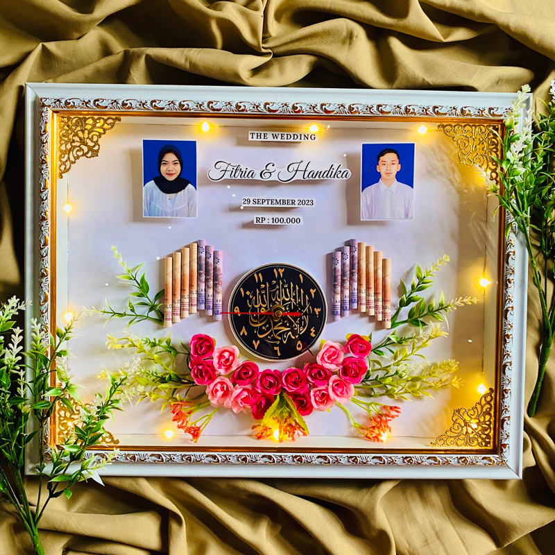 Jual bingkai mahar pernikahan mahar nikah /mahar nikah murah foto biru | Shopee Indonesia