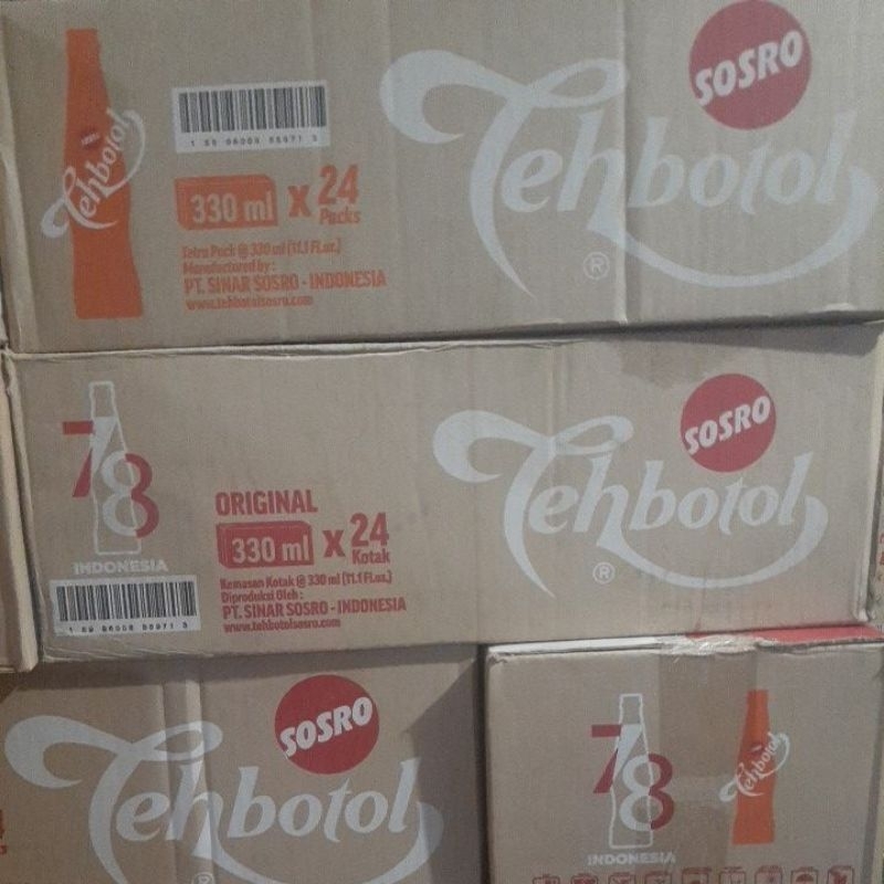 Jual PROMO SOSRO TEH KOTAK 330ML 24 PCS | Shopee Indonesia