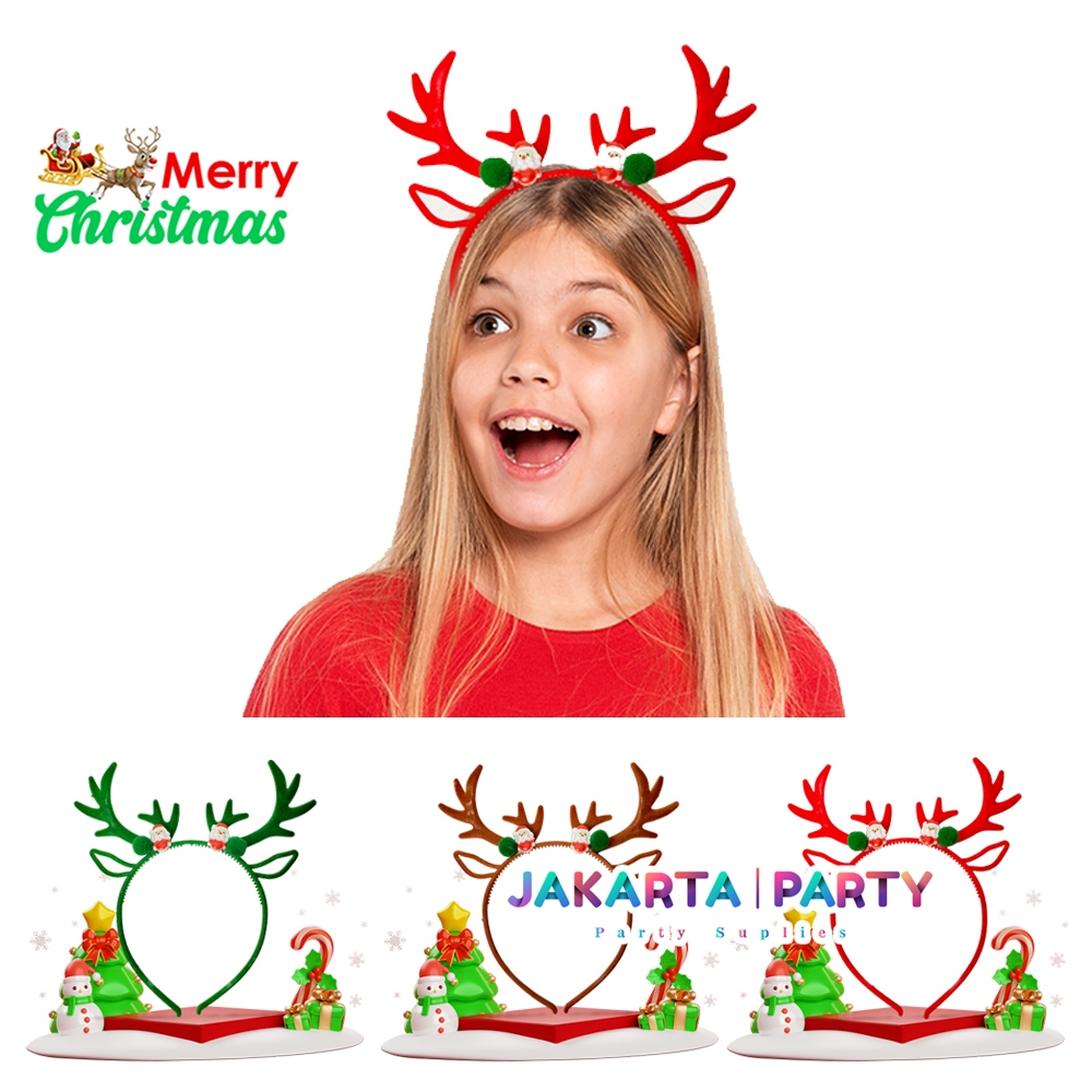Jual Bando Natal 12 / Bandana Natal / Head Band Christmas / Hiasan ...