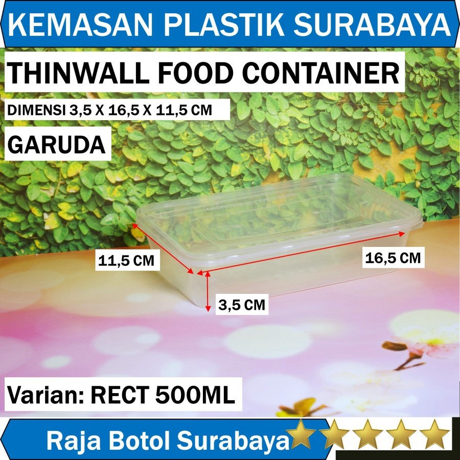 Jual Thinwall Rect 500ml rect500 Rectangle Garuda Persegi 500 ml ... Jual Thinwall Rect 500ml rect500 Rectangle Garuda Persegi 500 ml ...