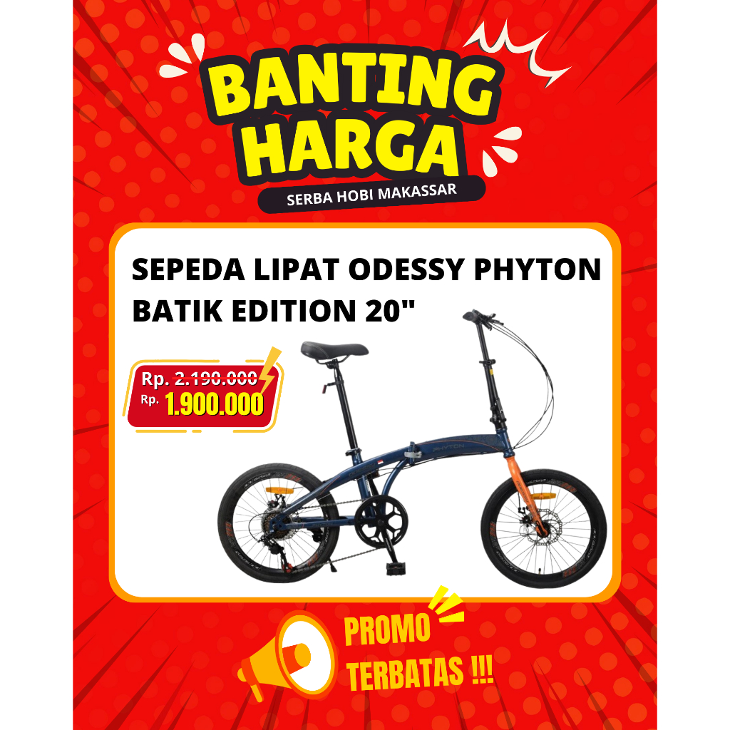 Jual Sepeda Lipat Odessy Python dengan Model Terbaru Harga termurah ...